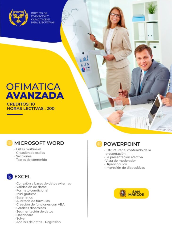 OFIMATICA (AVANZADA) – Infocap Perú